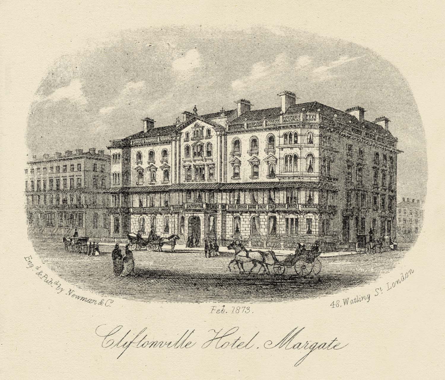 Steel line-engraved vignettes of Margate | Margate History