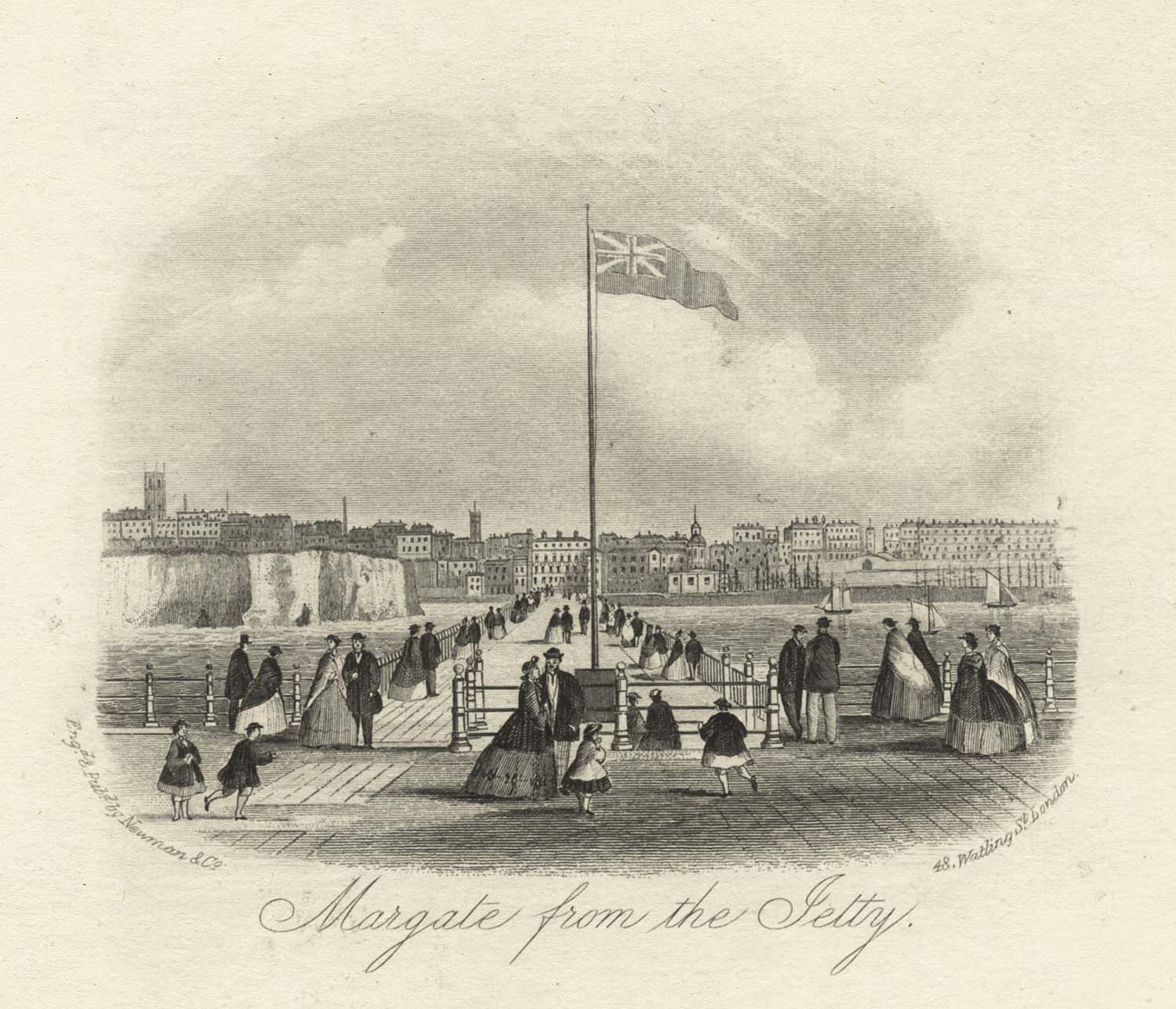 Steel line-engraved vignettes of Margate | Margate History