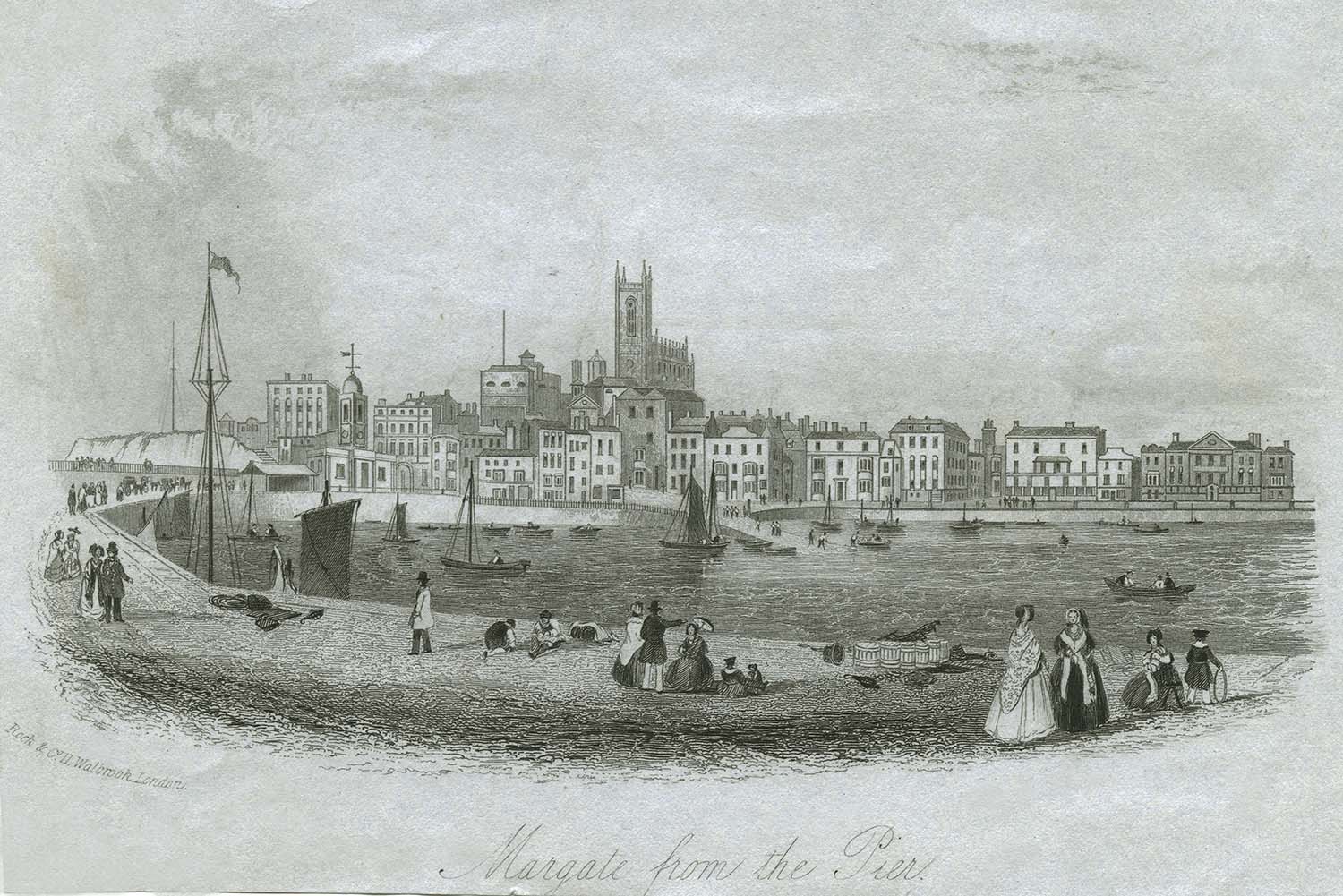 Steel line-engraved vignettes of Margate | Margate History